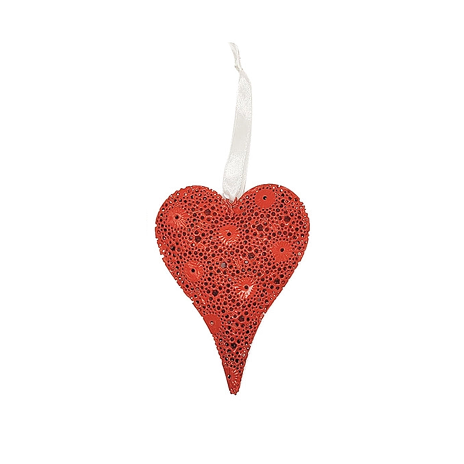 Heart Ornament Hollow Heart Shape Iron Romantic Wall Hanging Crafts ...