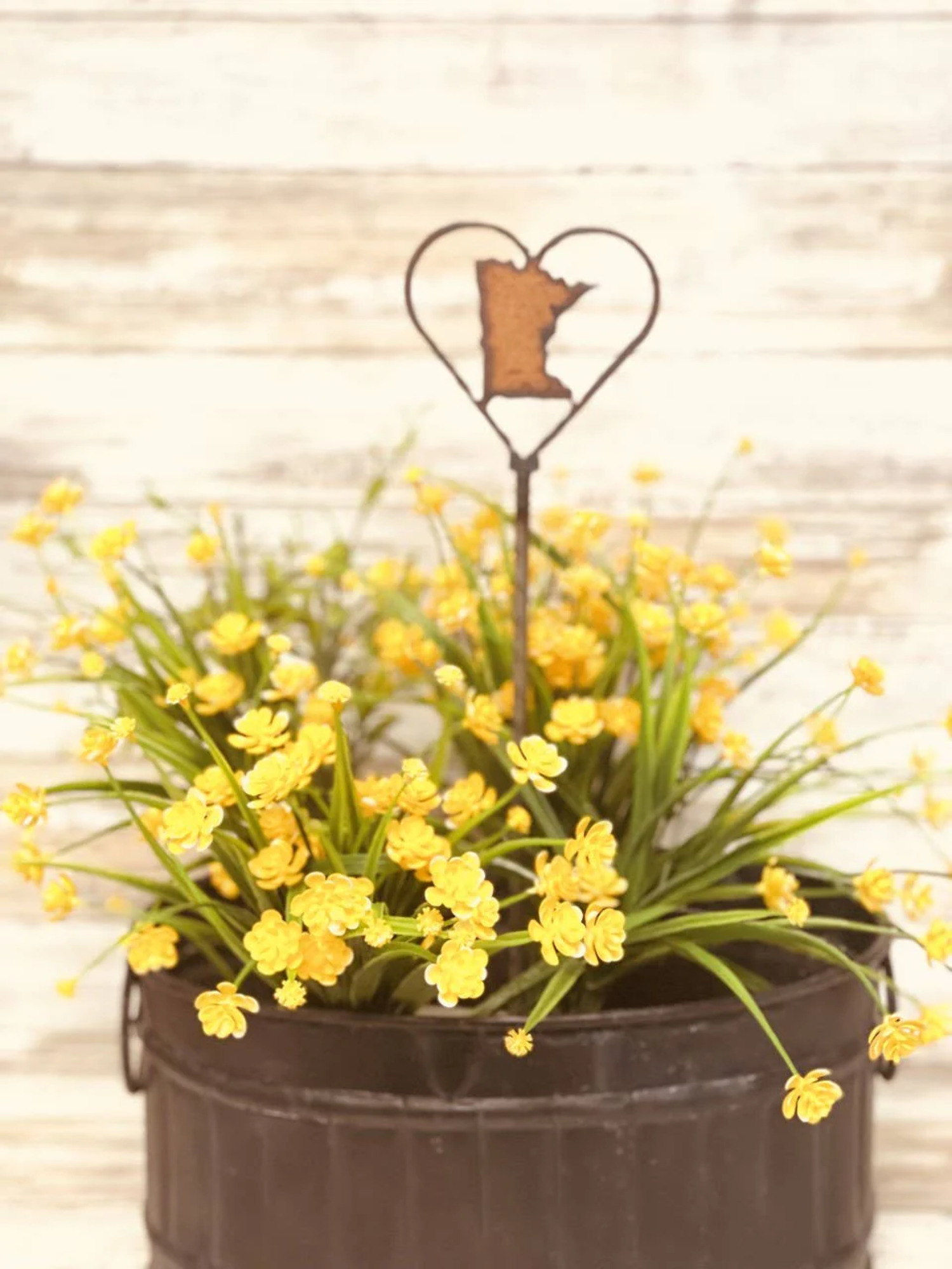 Heart Outline with Minnesota Garden Plant Stake - Walmart.com
