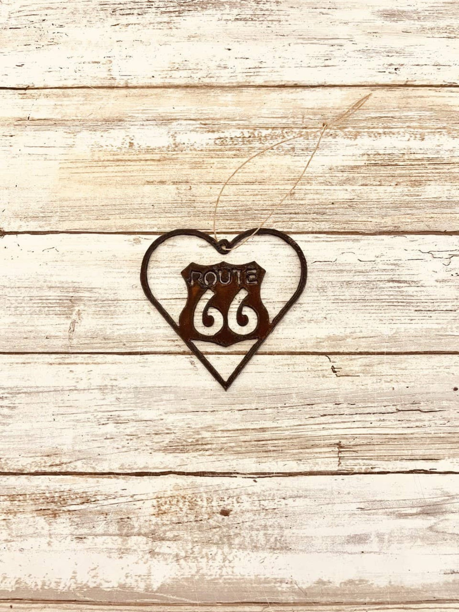 Heart Outline with Route 66 Ornament - Walmart.com