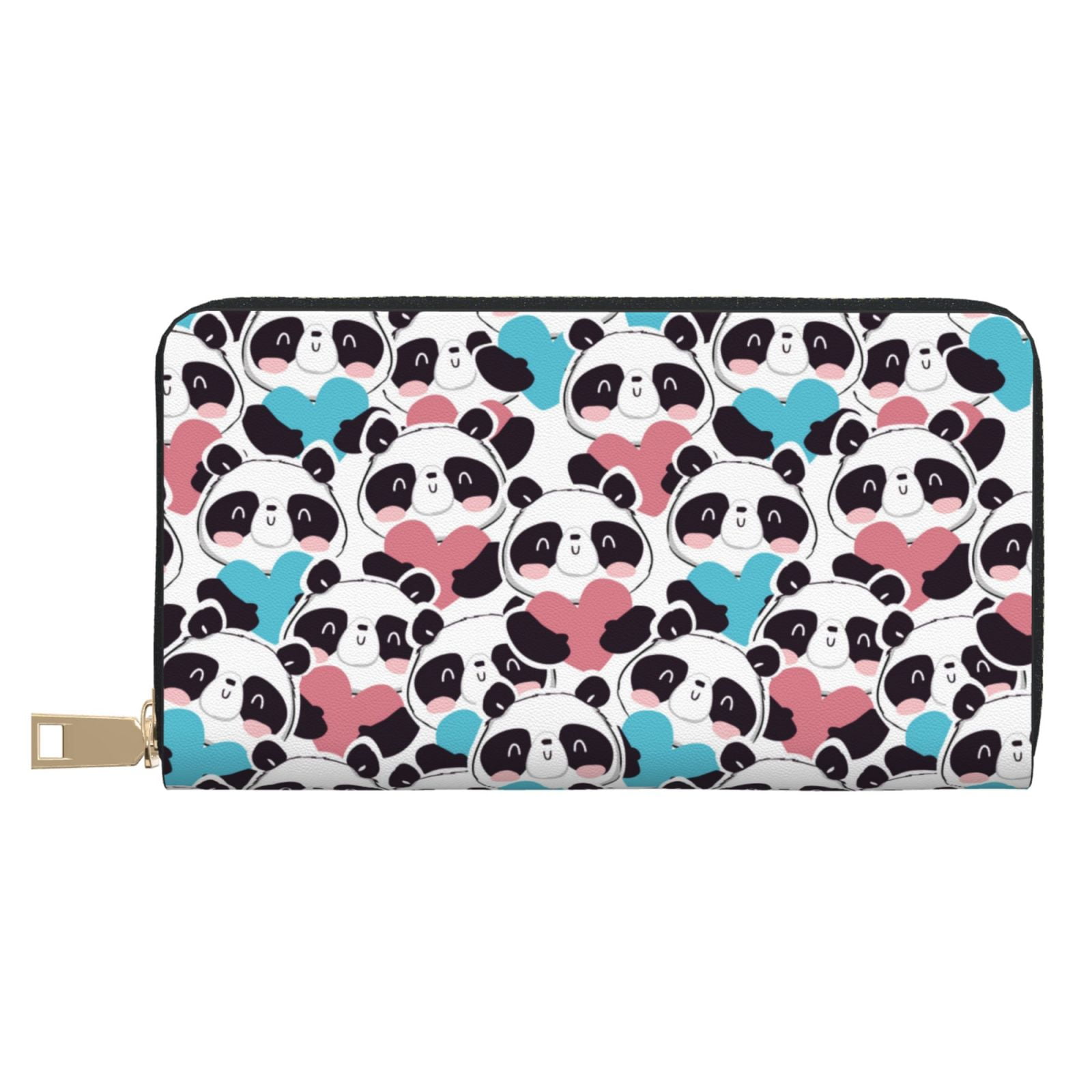 Heart Panda A Wallet Women, Leather Bifold Multi Card Wallet, Women's ...
