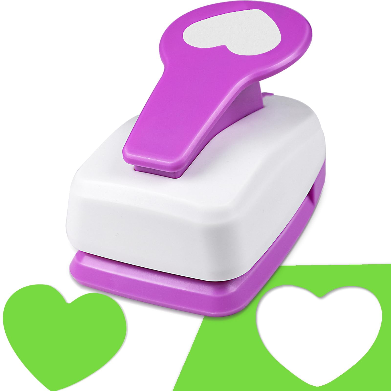 Heart Paper Punch, Paper MMF7 Punch for Crafting, 2 inch Heart Hole ...