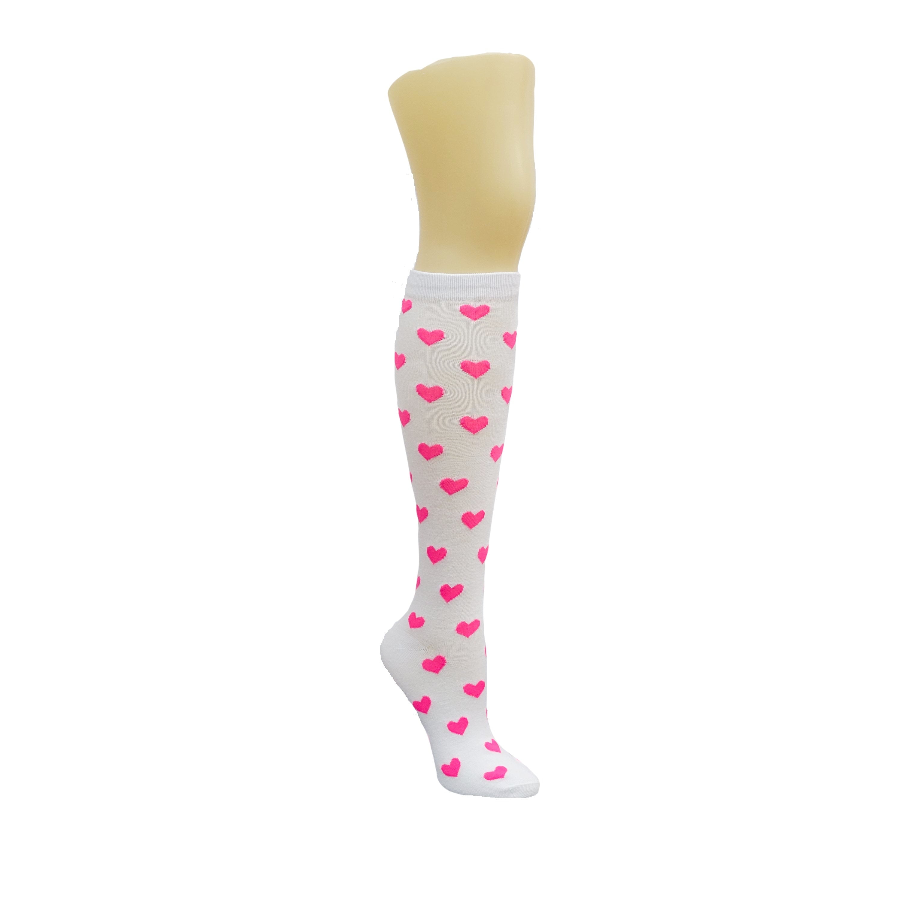 Heart Patterned Knee High Socks from the Sock Panda (Knee High) Color ...