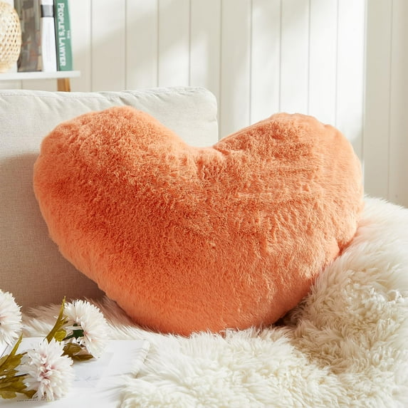 Heart Pillows,Red Heart Shaped Pillows,Ultra Soft Small Cute Fluffy ...