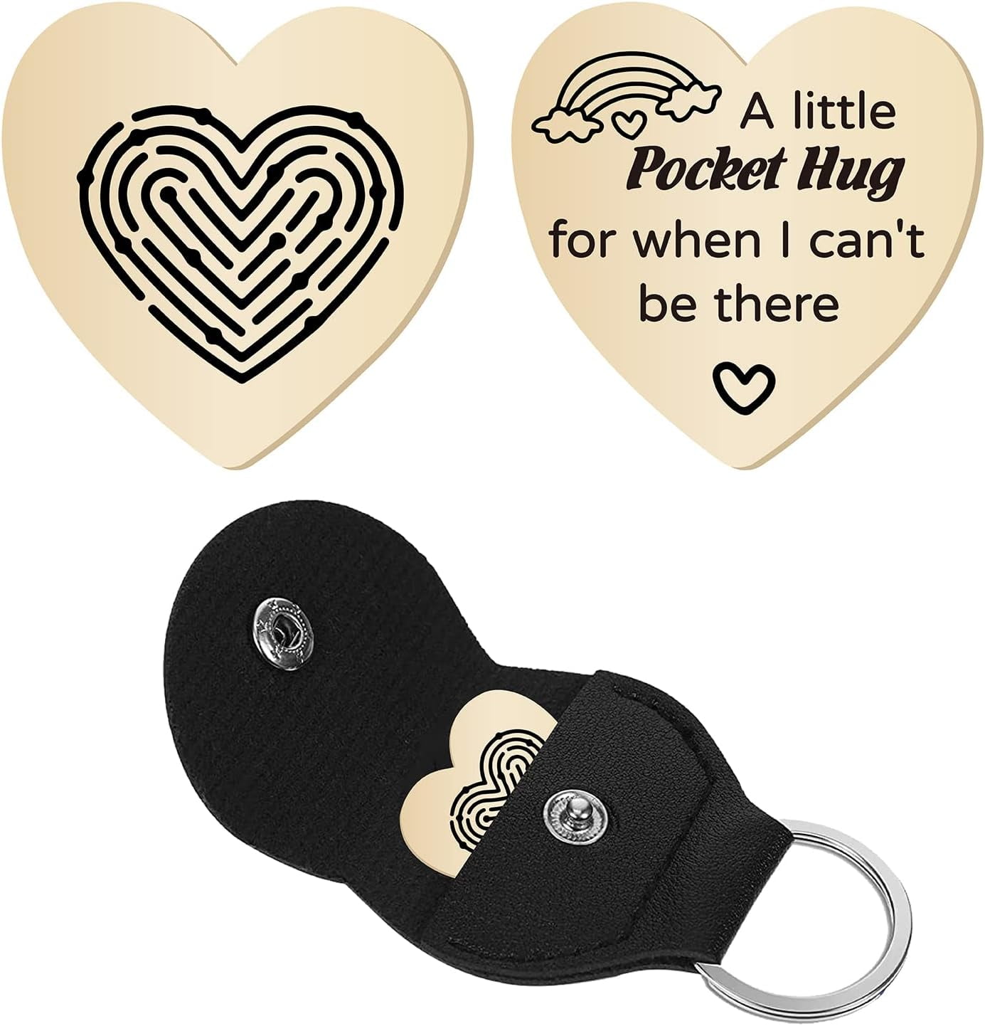Heart Pocket Hug Token Labyrinth Long Distance Relationship Keepsake ...