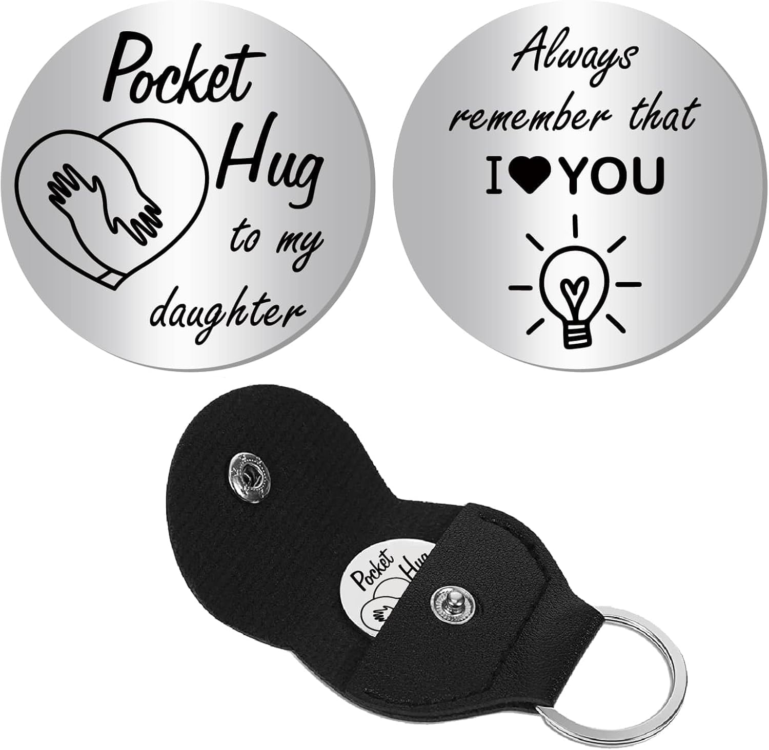 Heart Pocket Hug Token Long Distance Social Relationship Keepsake ...
