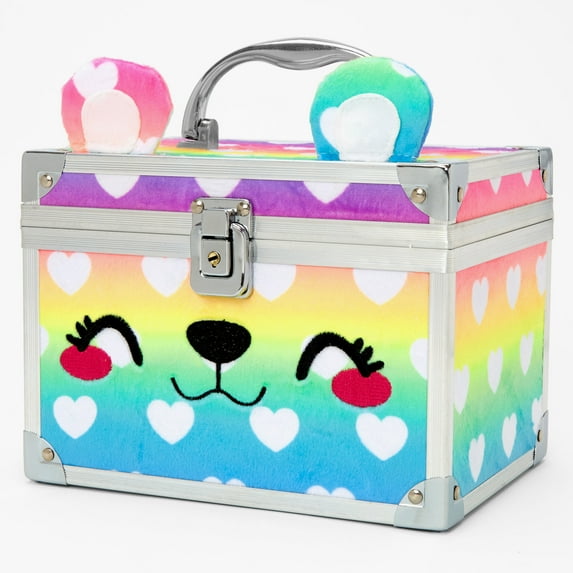 Heart Polka Dot Bear Storage Lock Box for Jewelry, Memos, and Toys ...