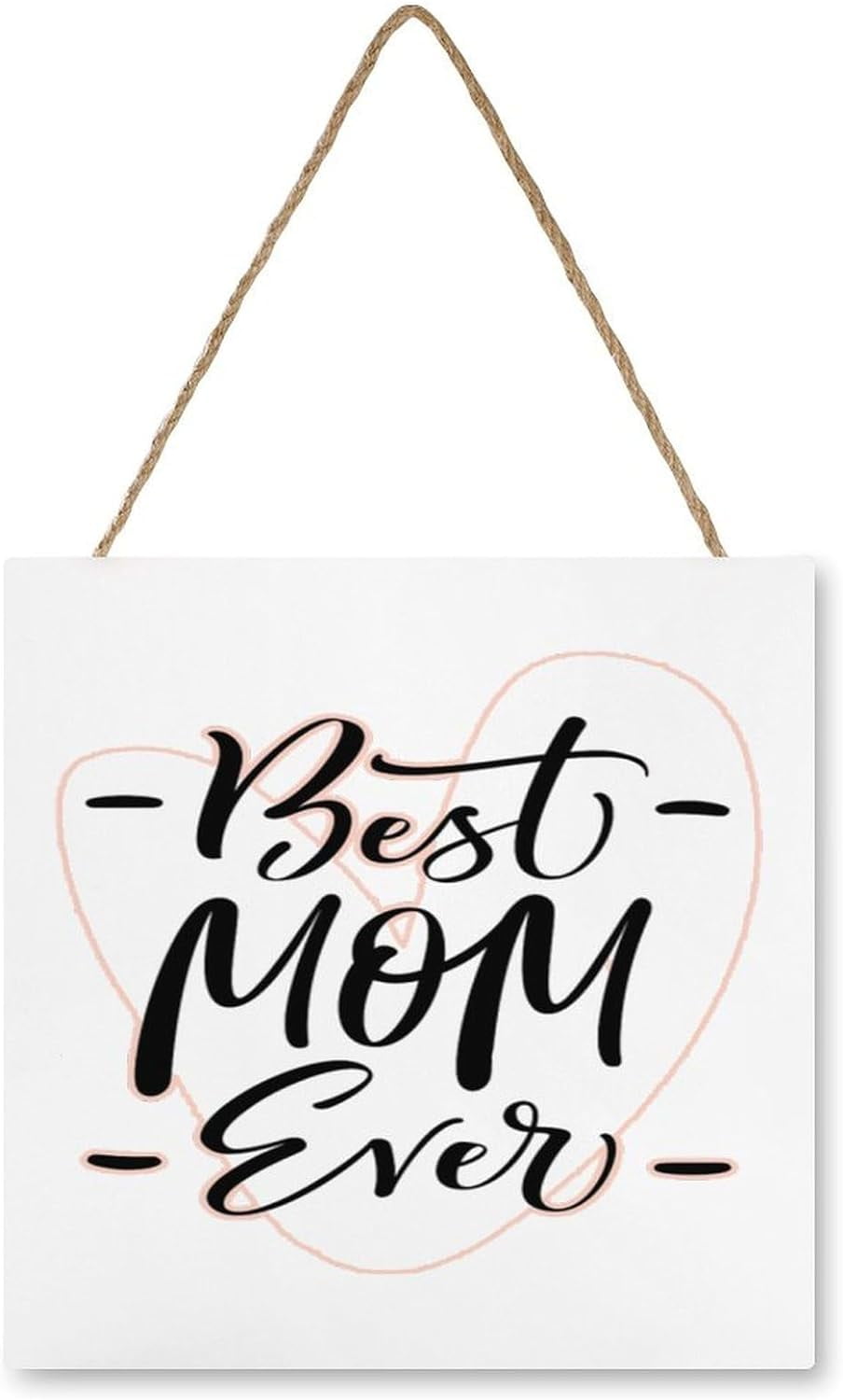 Heart Print Best Mom Ever Gifts Vintage Wood Signs Happy Mother's Day ...