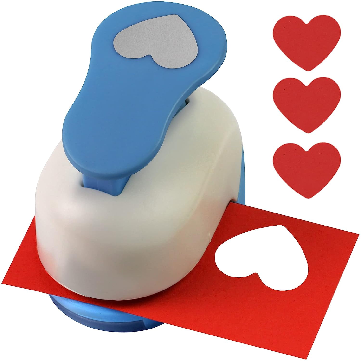 Heart Punches for Paper Crafts, 1-Inch Across, Small Hole Punch Cutter ...