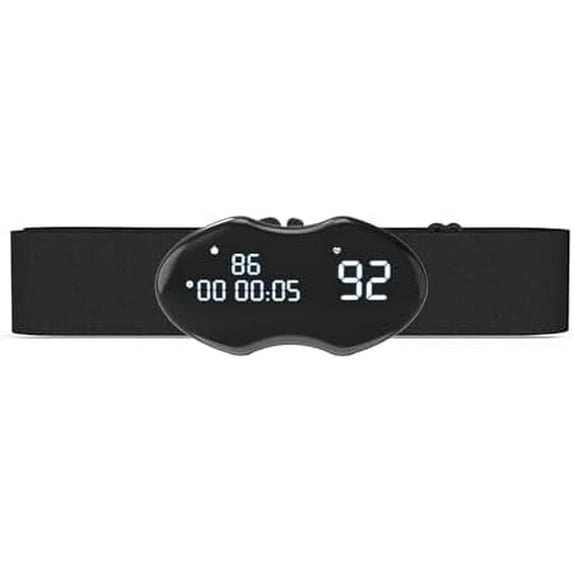 Heart Rate Monitor Chest Strap with Digital Display, BLE and ANT+ Heart ...