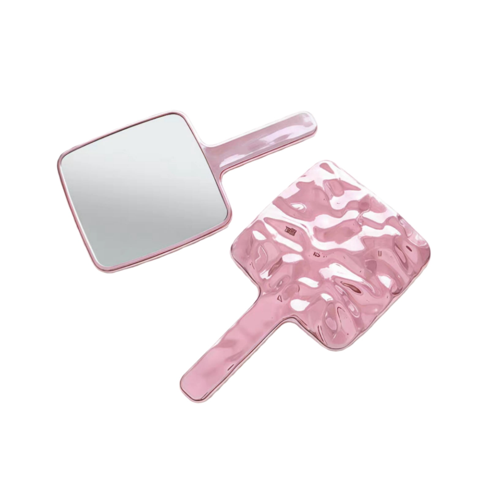 Heart Ripple Compact Mirror Portable Handheld Makeup Mirror for Travel ...