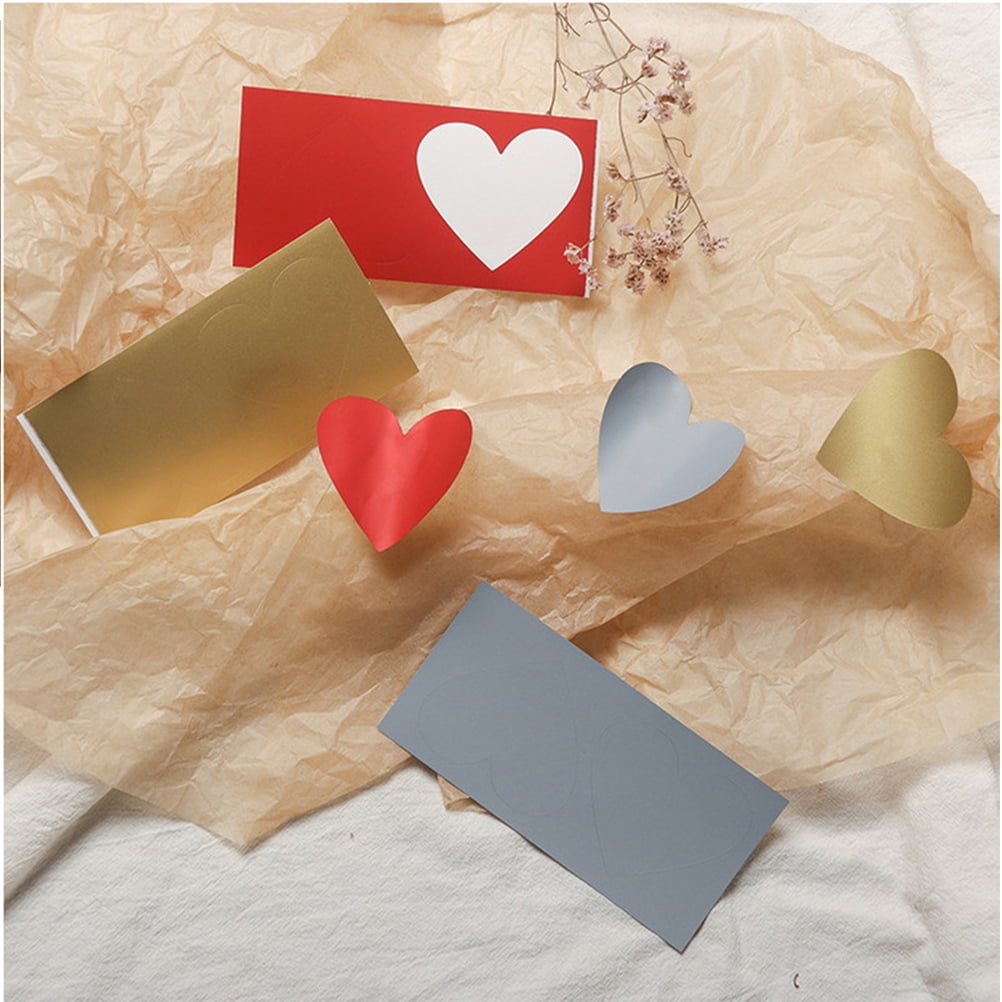 Heart Scratch Off Stickers Love Heart Scratch Off Labels for Greeting ...