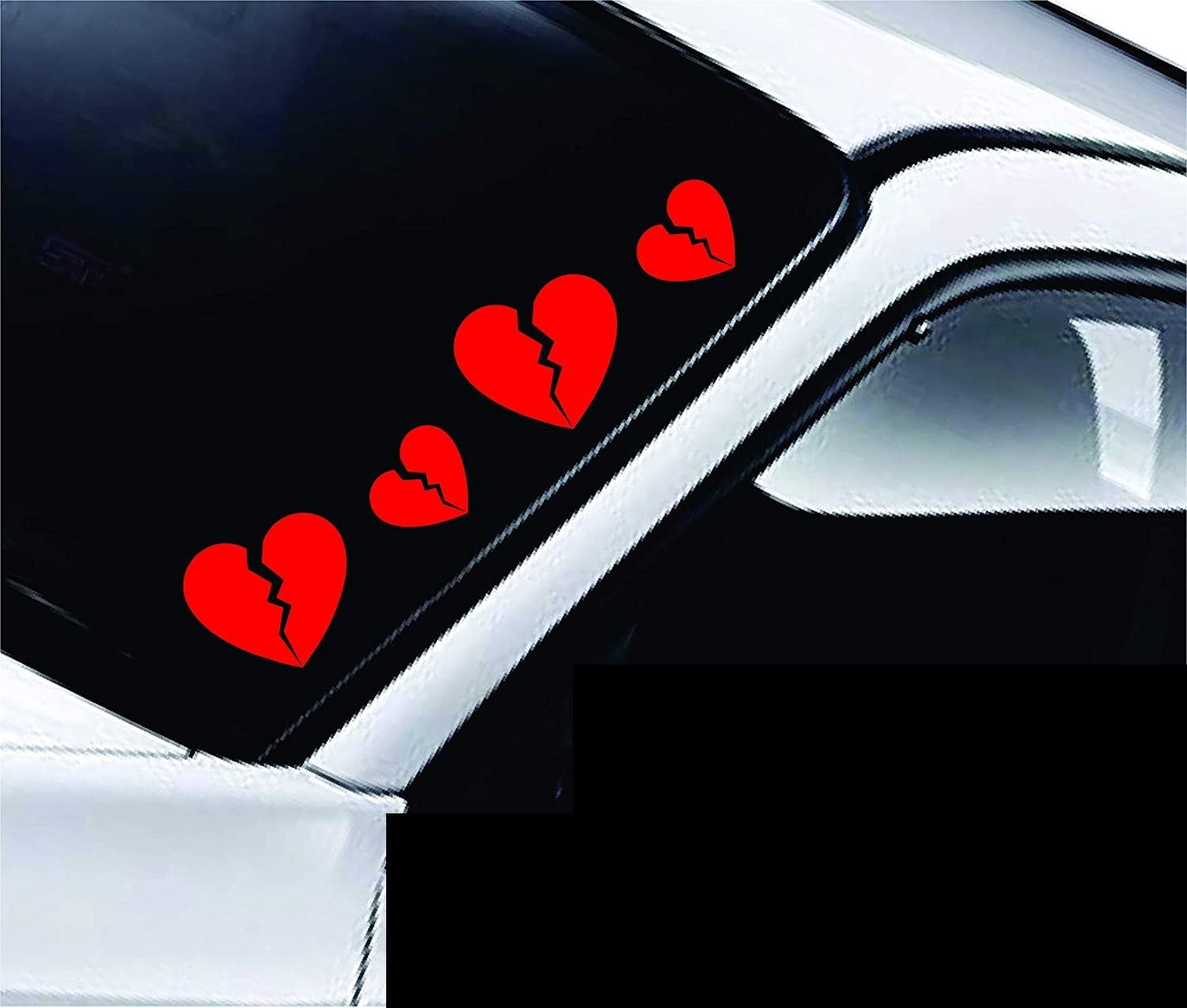 Heart Set of 10 Wall Decal Sticker Vinyl Car Truck Window Windshield ...