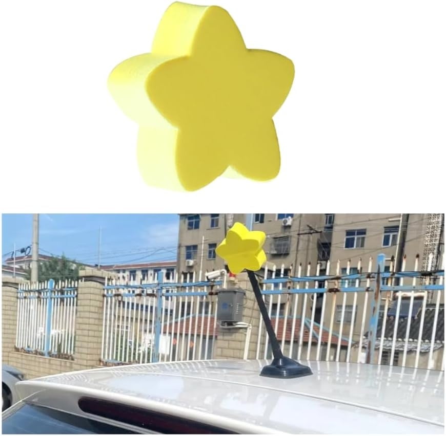 Heart Shape Car Antenna Top Trim, High Visibility Car Antenna Dome ...