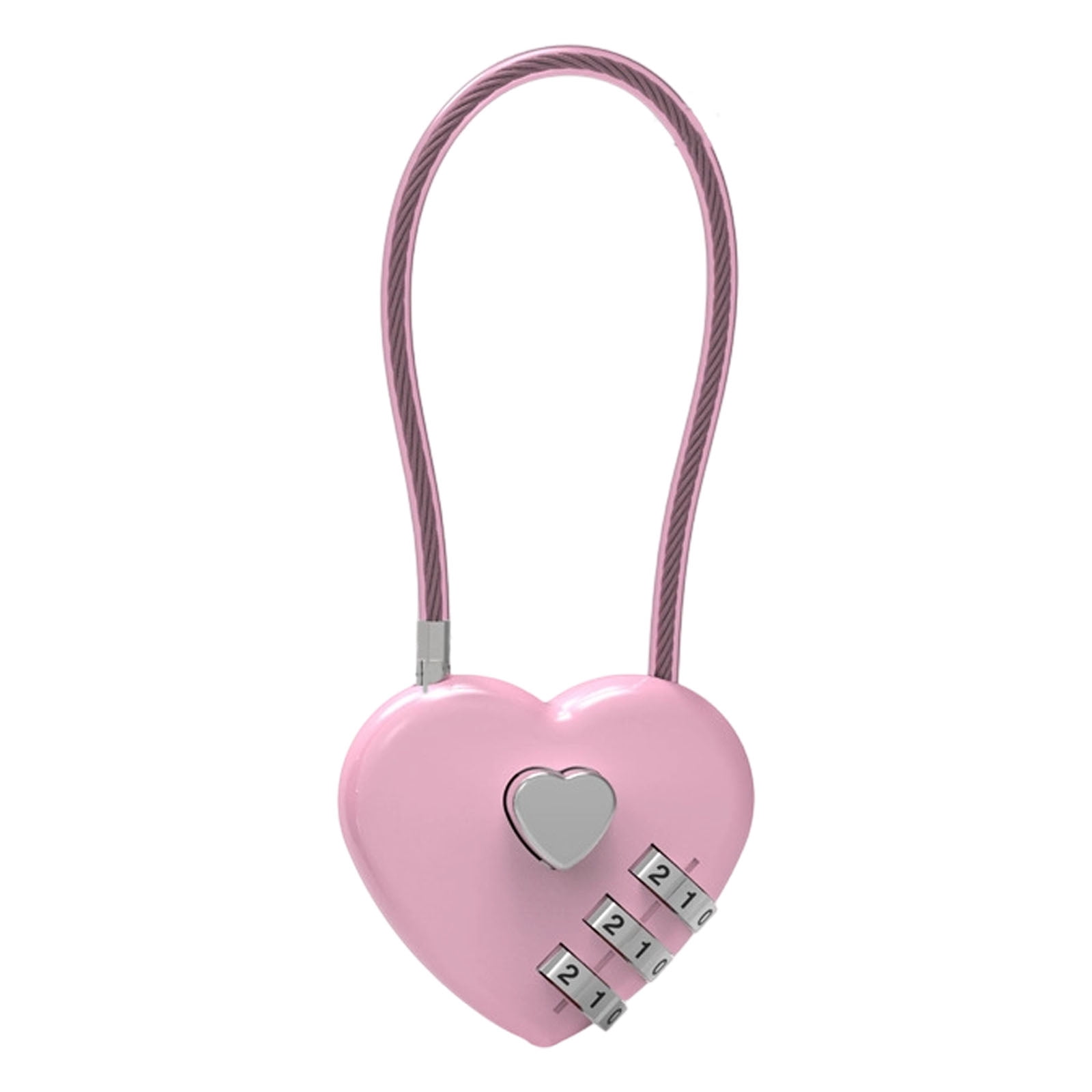 Heart Shape Code Lock Compact Small Padlock Combination with 3 Digit ...