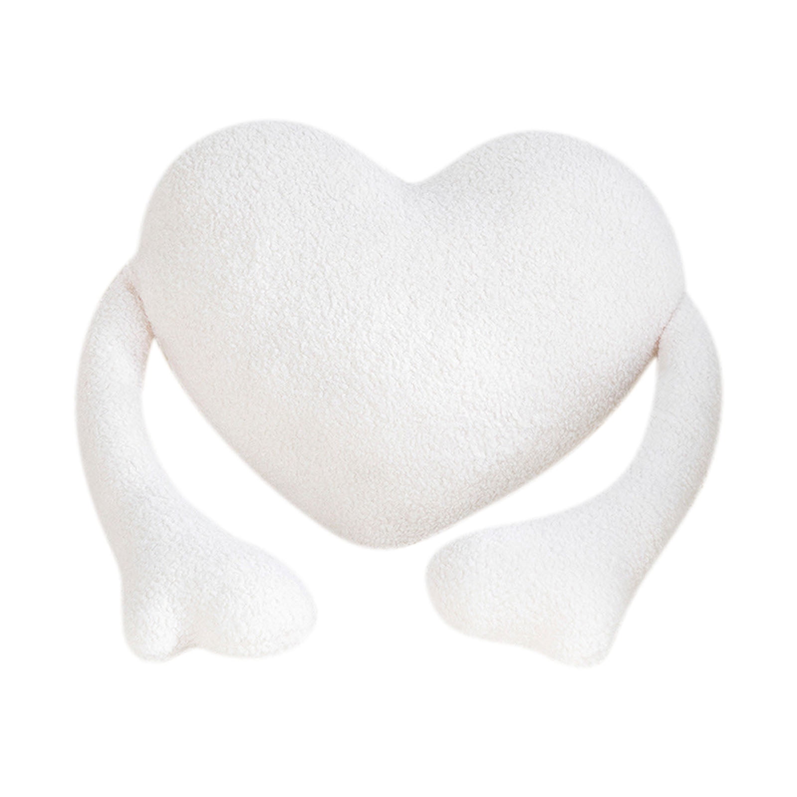 Heart Shape Decor Pillows With Arms Extended Plush Heart Throw Pillows ...