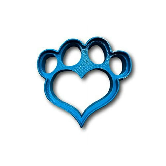 Heart Shape Dog Paw Cookie Cutter- Fast Shipping - Sharp Edges ...
