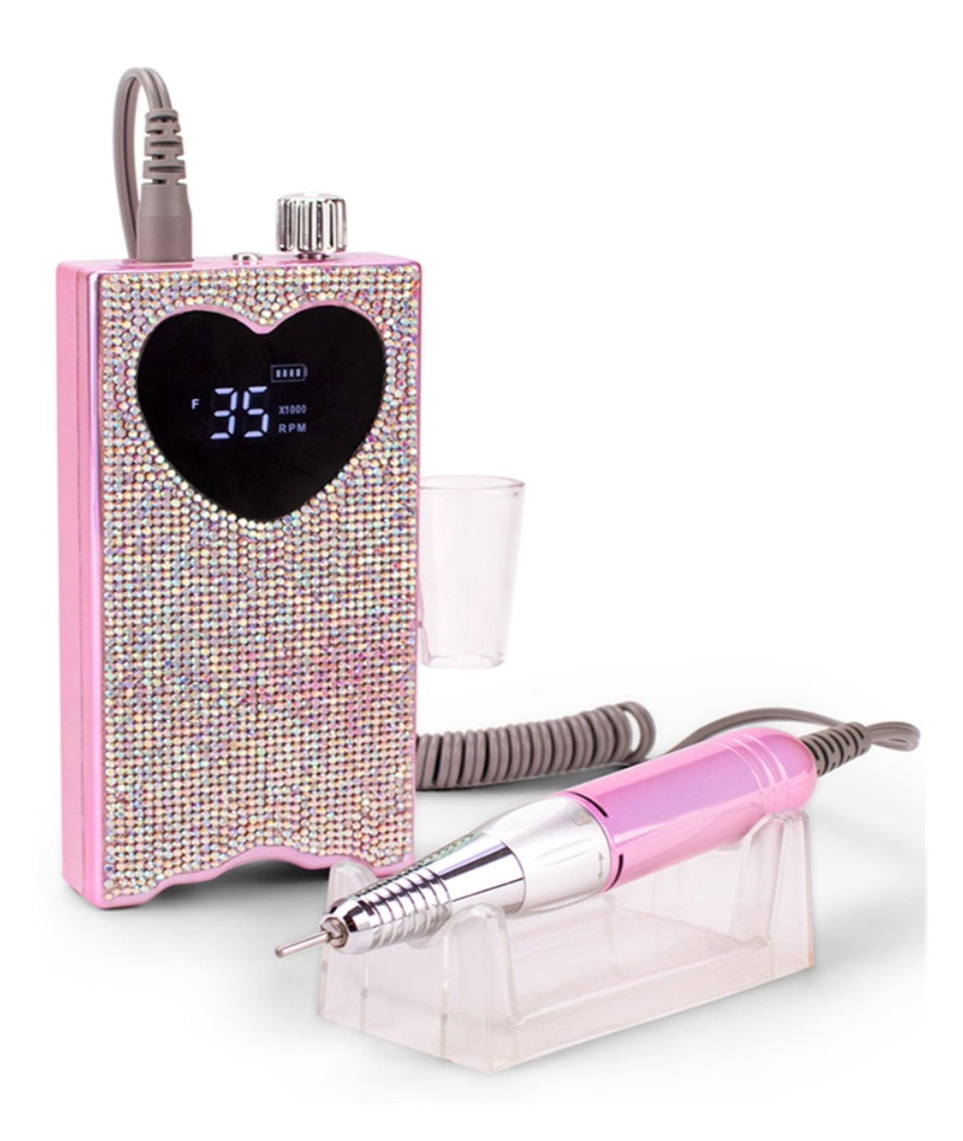 Heart Shape Electric Nail Drill, 35000RPM Nails Milling Cutter ...