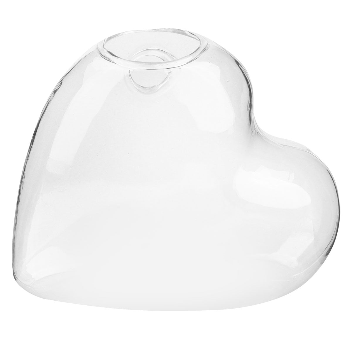 Heart Shape Glass Planter Vase Glass Flower Container - Walmart.com