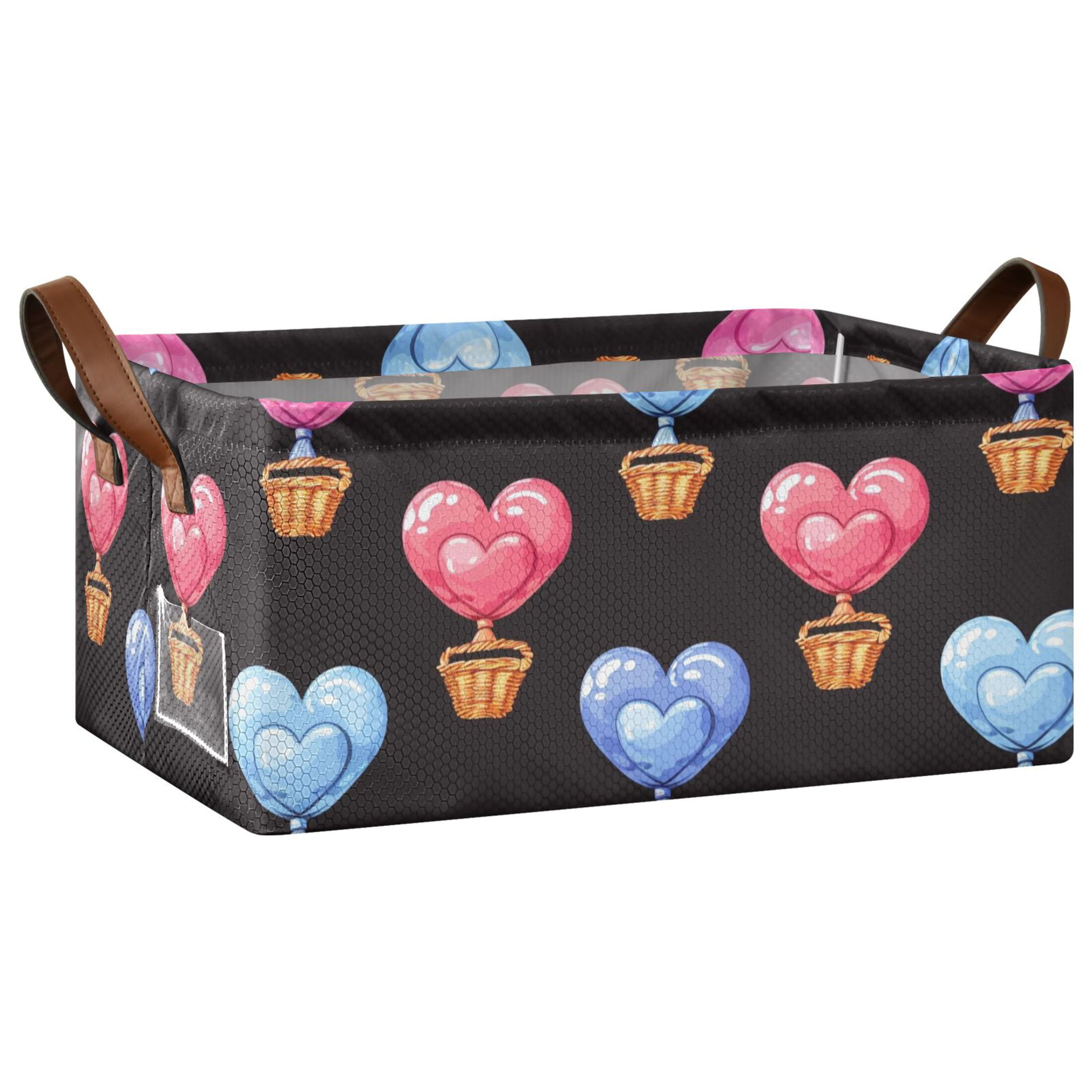 Heart Shape Hot Air Balloon Collapsible Storage Bins Fabric Shelf ...