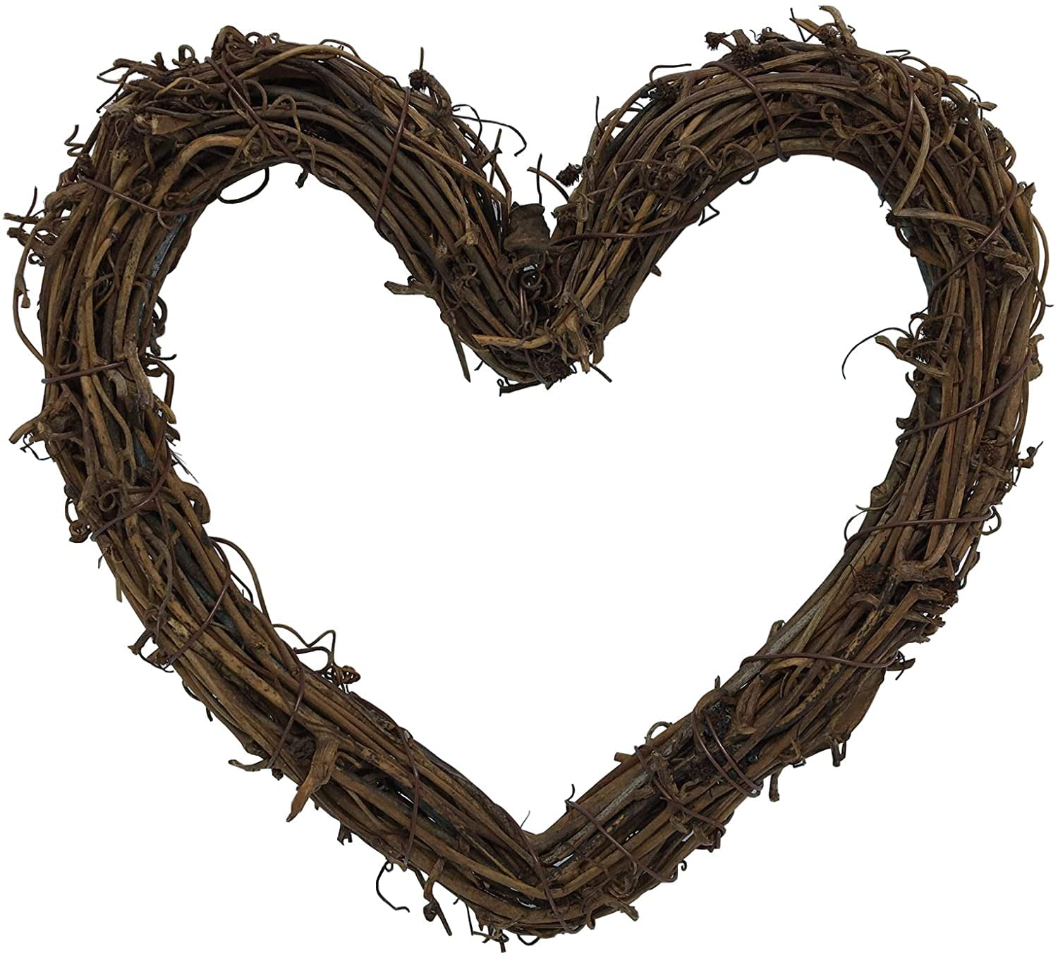 Heart Shape Natural Grapevine Wreath Ring DIY Craft Vines Base ...