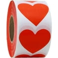 Heart Shape Stickers 2inch Red Color Coding Labels for Valentine's Day ...