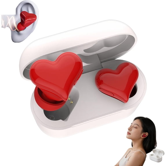 Heart Shape Wireless Noise Cancelling in-Ear Gaming Headset with LED ...