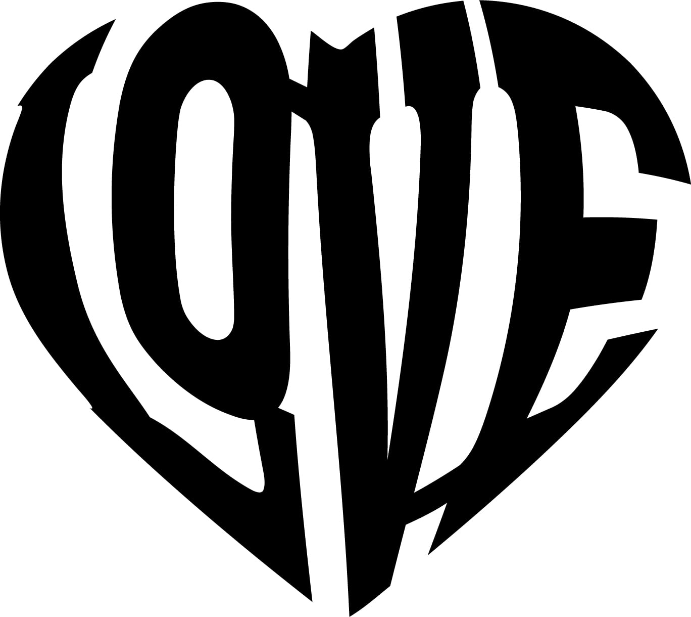 Heart Shape Word Art - Beautiful Solid Steel Home Decor Decorative ...