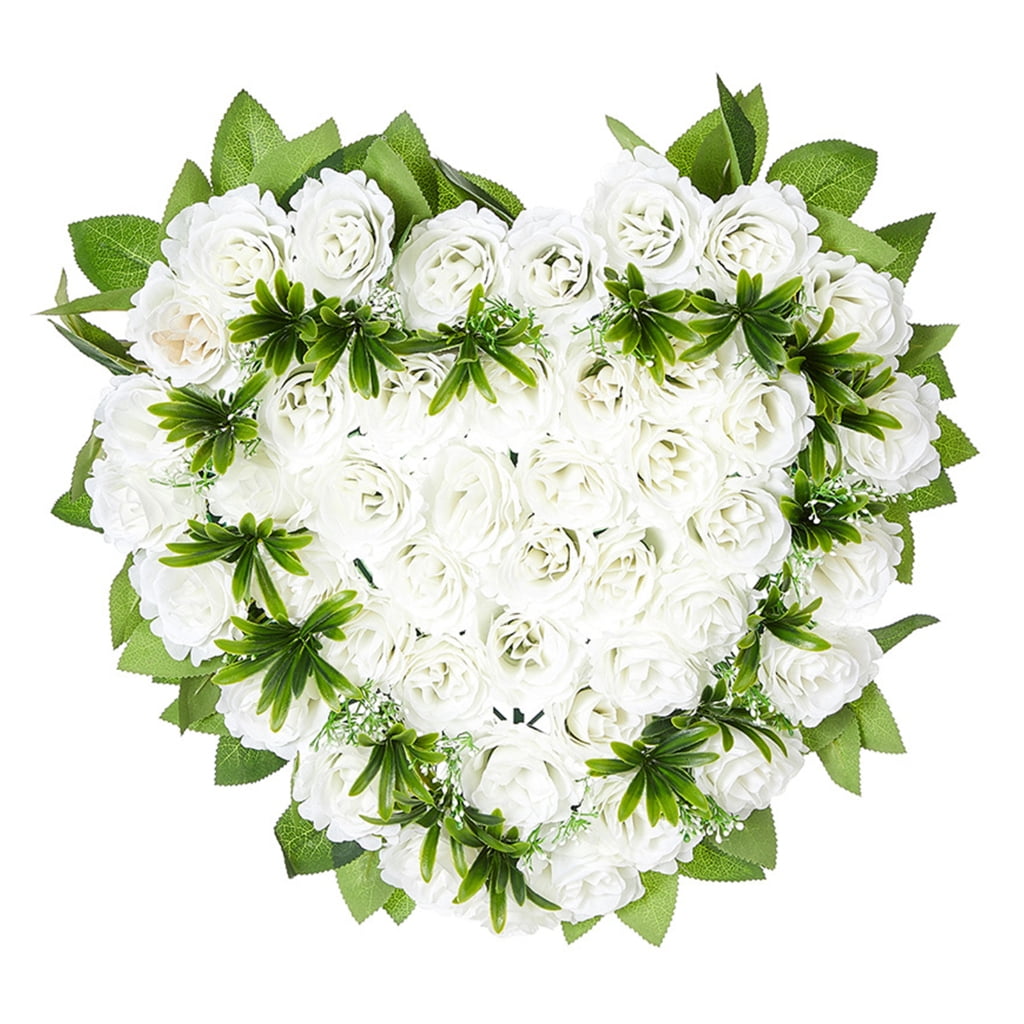 Heart Shaped Artificial Flower Decorations Photo Props for Wedding ...