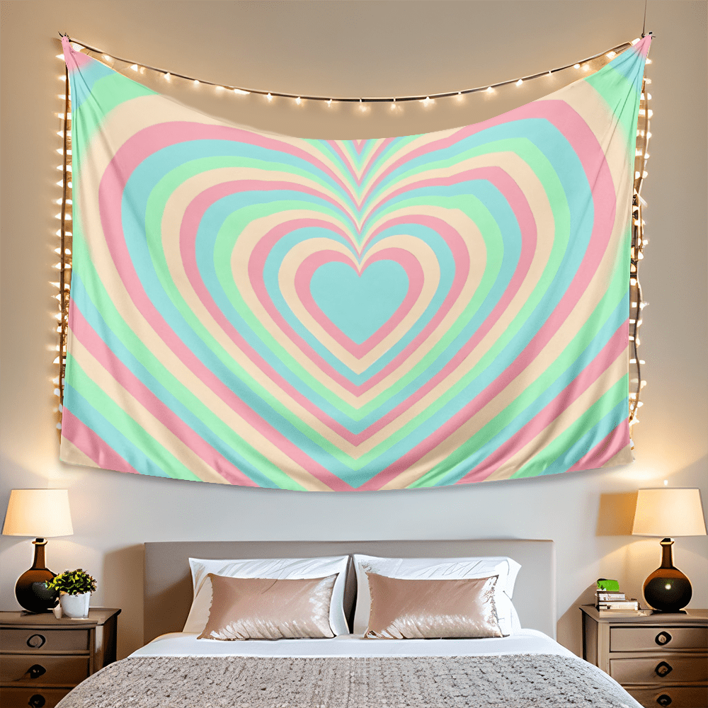 Heart-Shaped Backdrop Novelty Background for Photo Booth Props Decor ...