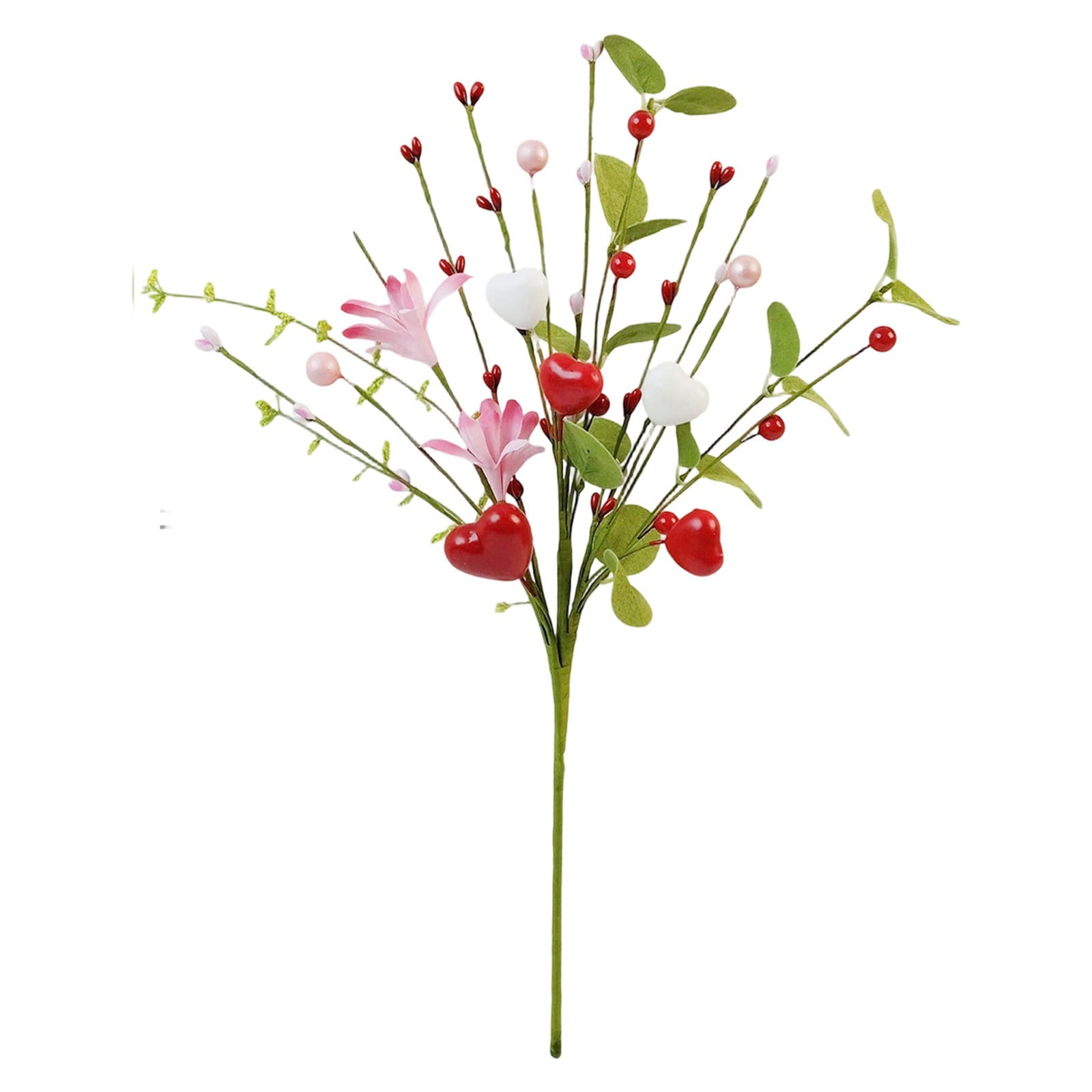 Heart Shaped Berry Picks Valentines, C Red Berry Picks for Wedding ...