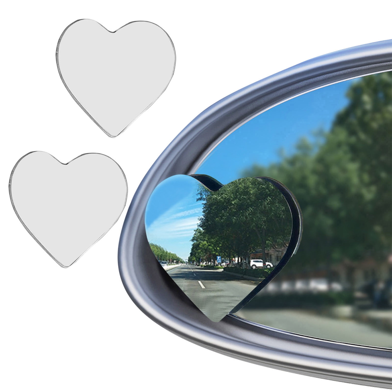 Heart Shaped Blind Spot Mirrors for Cars, Convex Rearview Mirror for ...