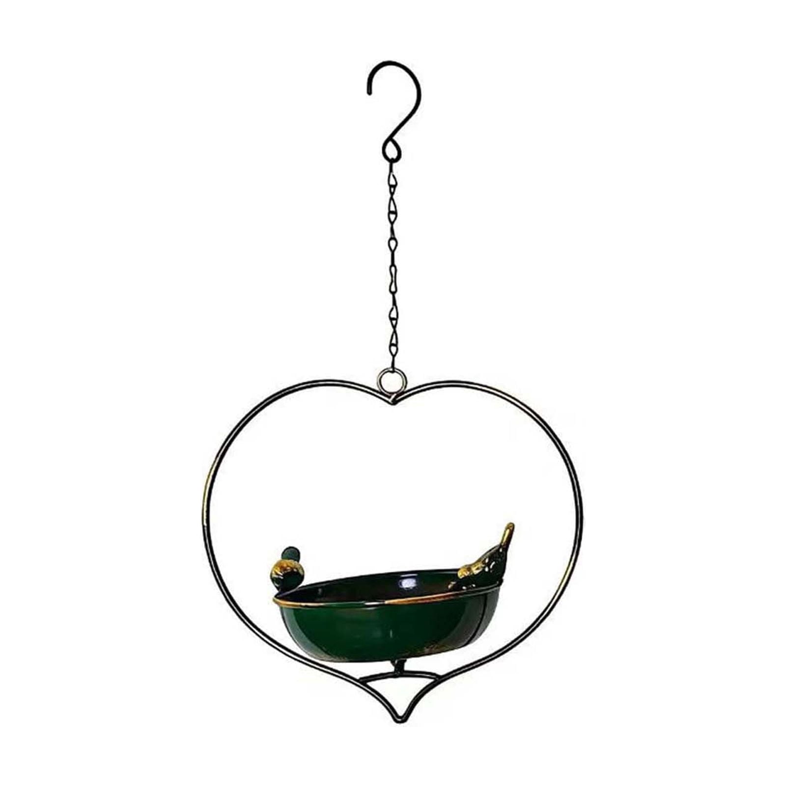 Heart Shaped Boho Hanging Plant Holder, Black Metal Wall Ceiling Plant ...