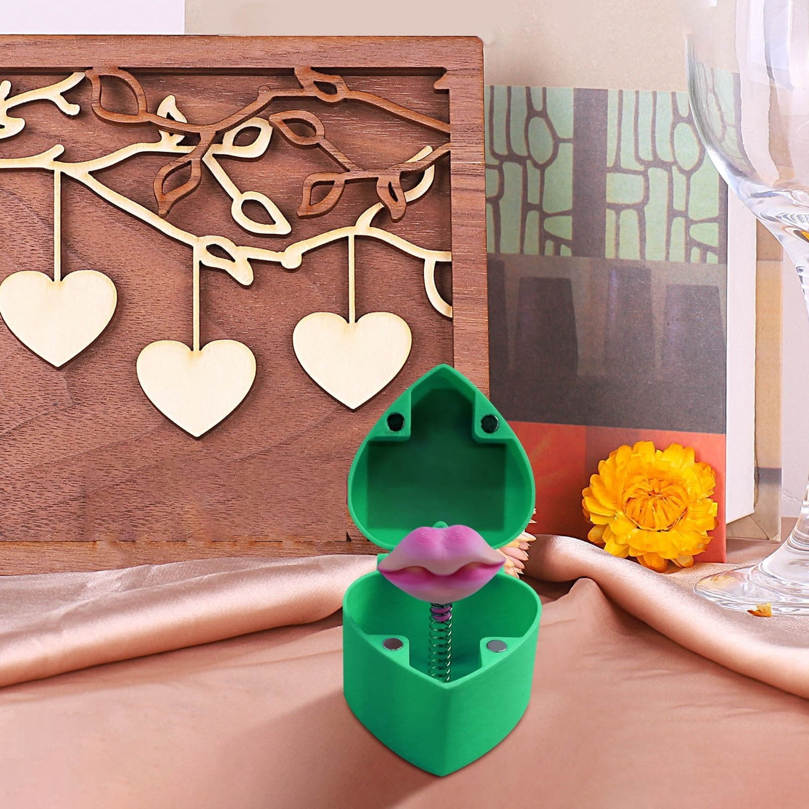 Heart-Shaped Bouncing Gift Box – Valentine’s Day Surprise Keepsake ...