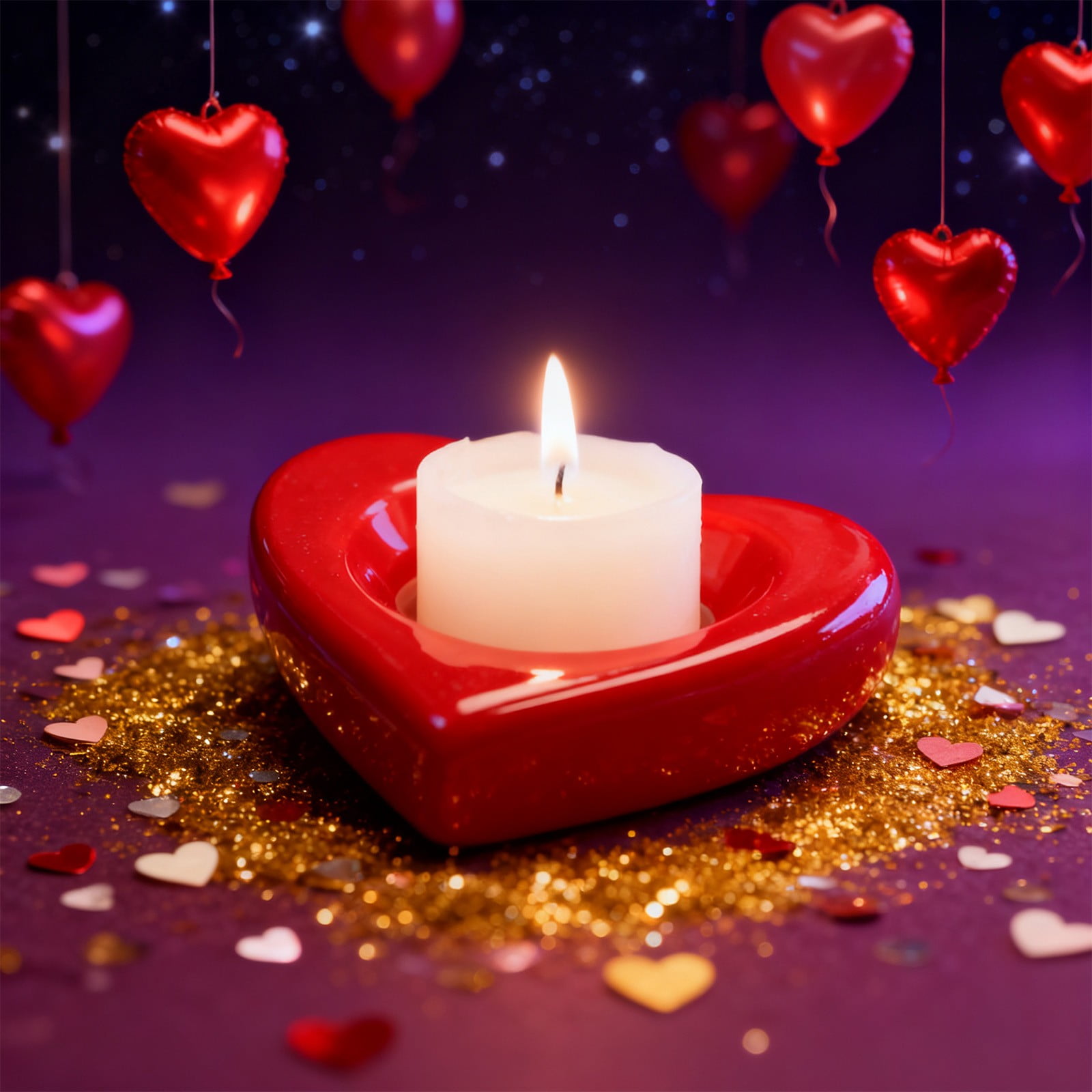 Heart-Shaped Ceramic Candle Holders - Romantic Decor for Weddings ...