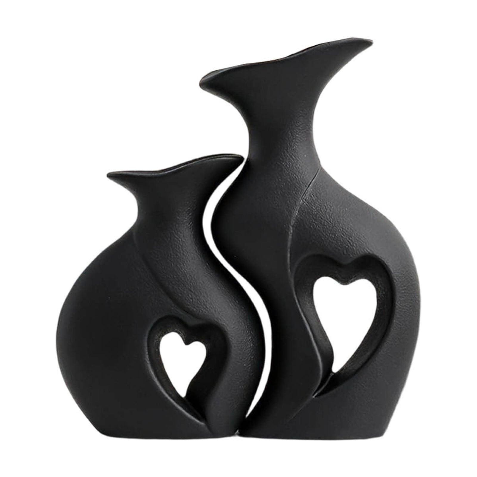 Stylish Modern Heart Shaped Ceramic Vases Functional Decorative for ...