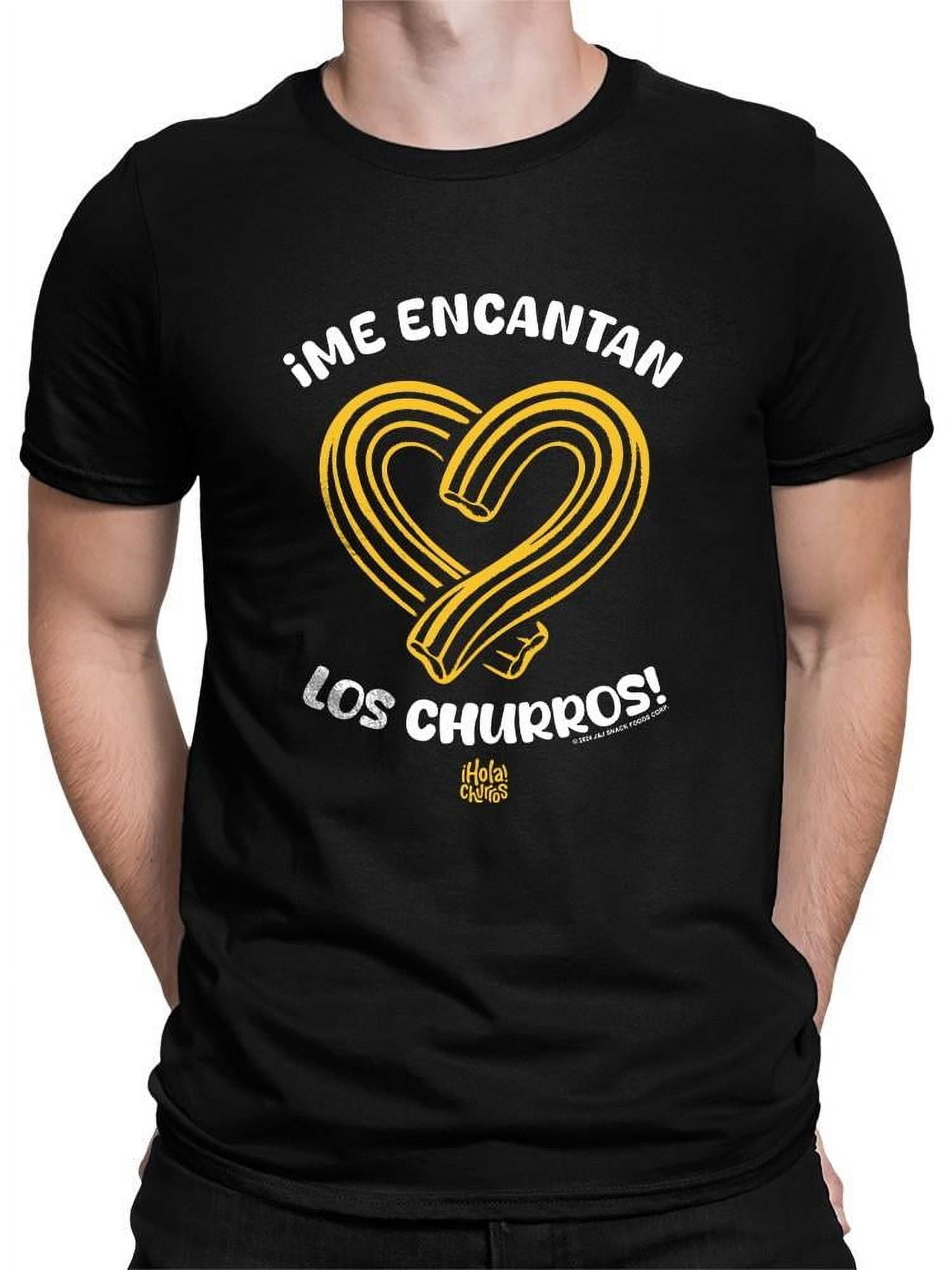 Heart-Shaped Churros - Bold Spanish Dessert Artwork Men's T-shirt ...