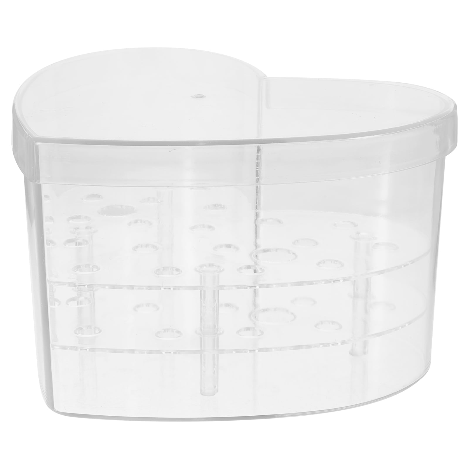 Heart Shaped Clear Flower Box Acrylic Floral Arrangements Case ...