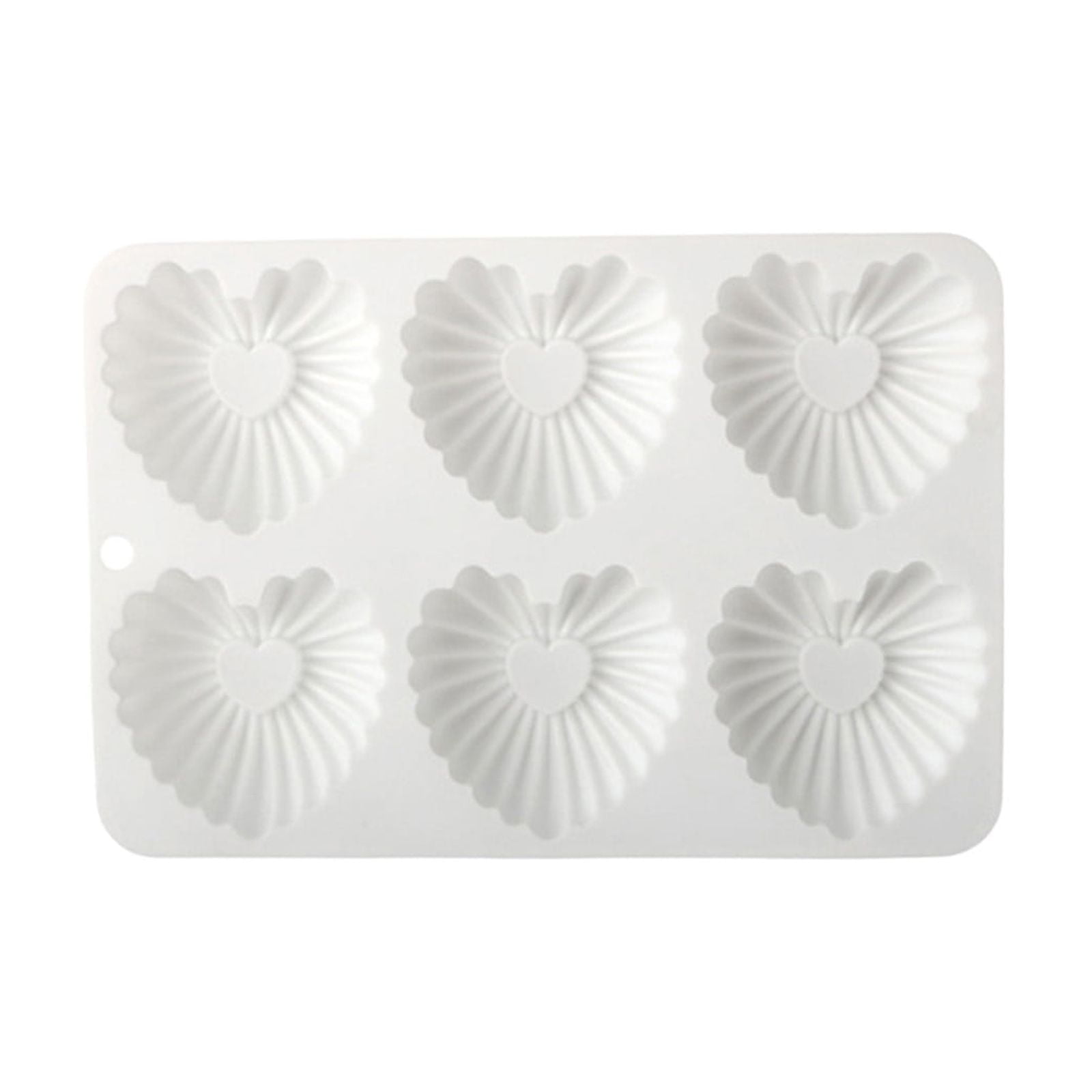Heart Shaped Design Cake Mold, Flexible Non Stick Baking Mold, Easy ...
