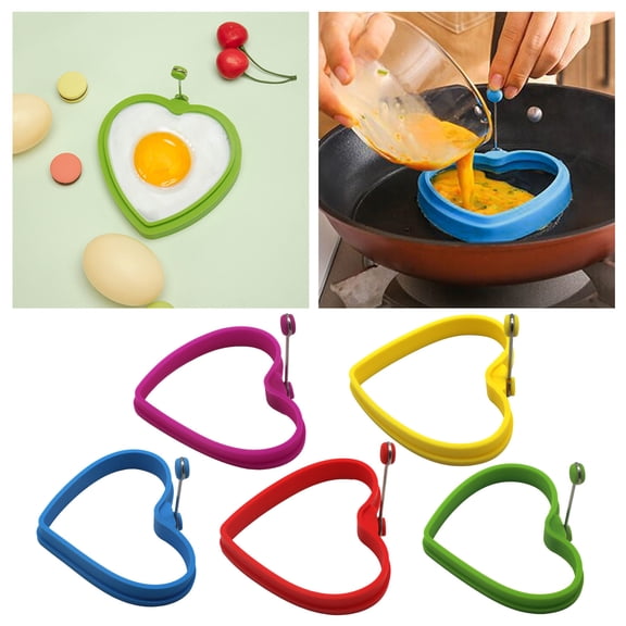 Heart Shaped Pancake Molds and Egg Rings for Creative Breakfasts