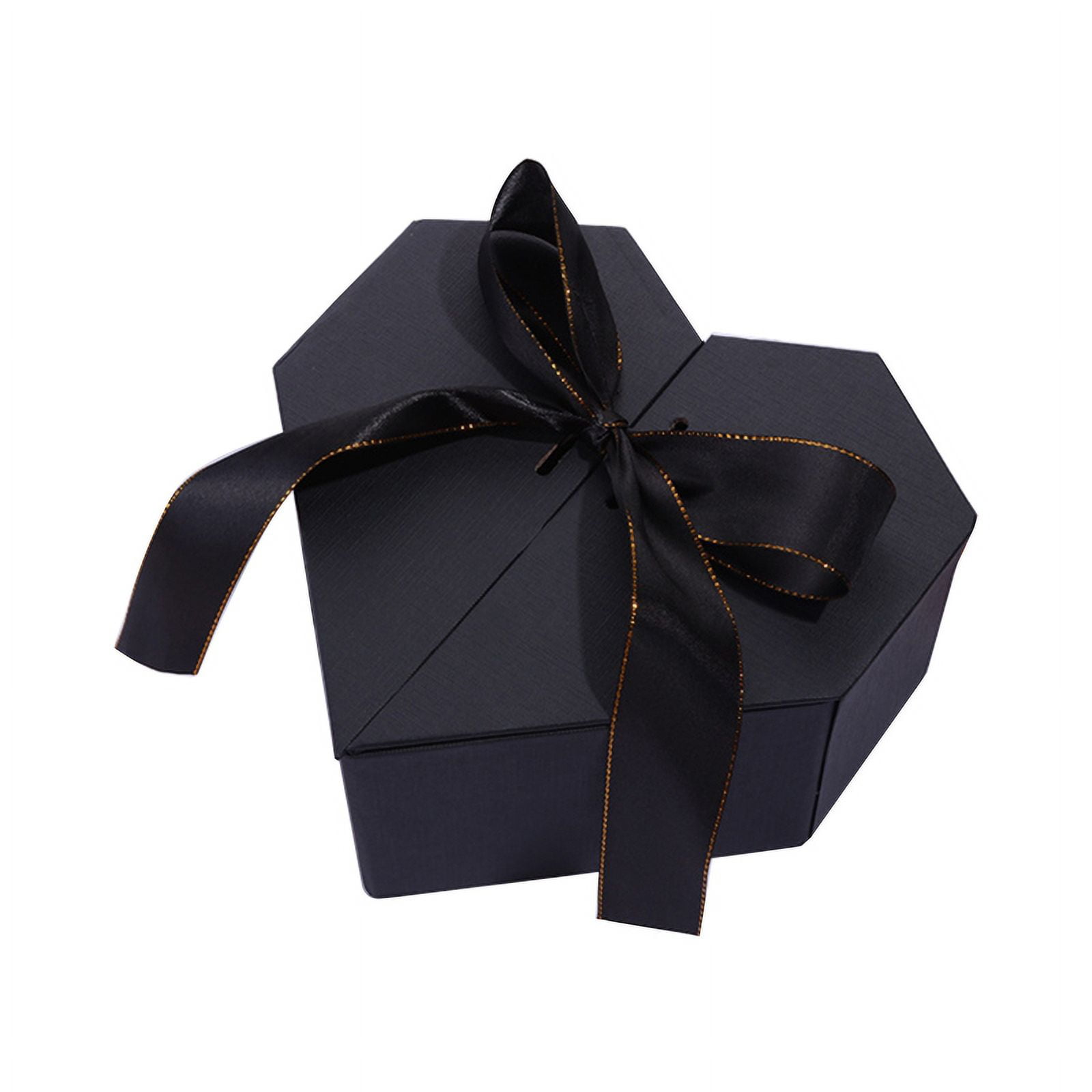 Heart Shaped Gifts Box with Bow Ribbon Valentines Day Presents Packaing ...