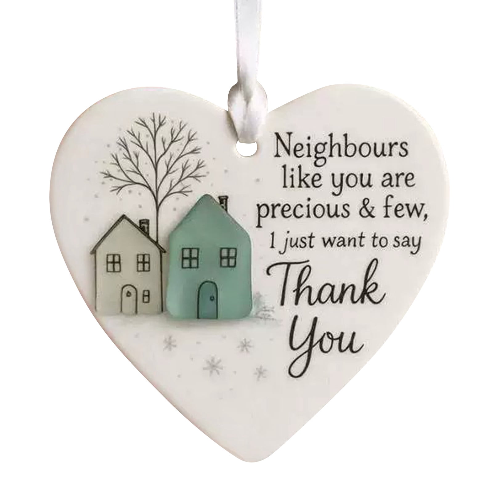 Heart Shaped Hanging Ornament For Expressing Neighbor Gratitude ...