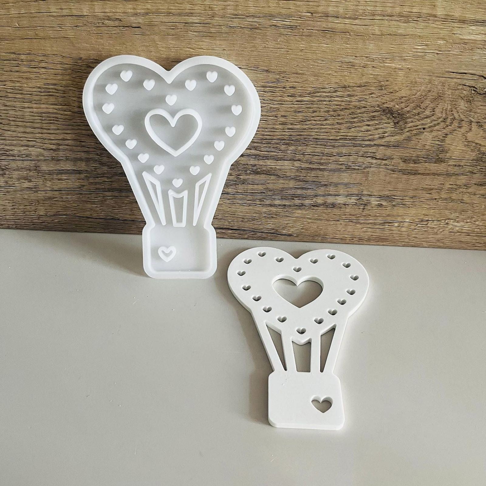 Heart-Shaped Hot Air Balloon Lamp Silicone Figurine Mold, Hot Air ...