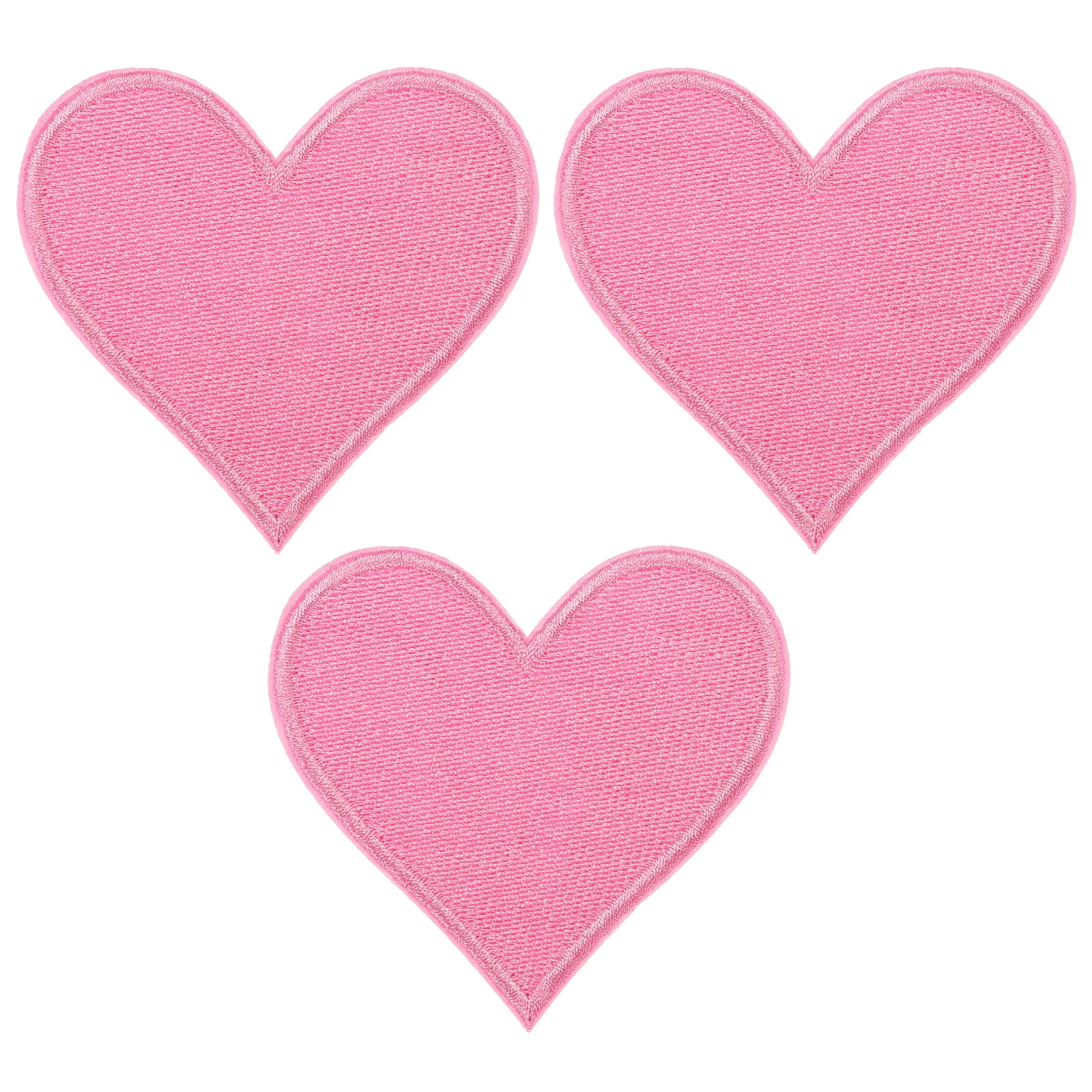 Heart Shaped Iron On Patches Sew Embroidered Patches Appliques Embellishments For Clothing