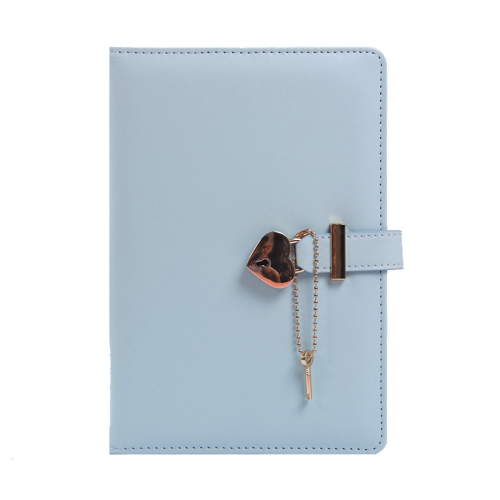 Heart Shaped Lock Diary with Key, Boriyuan A5 PU Leather Journal ...