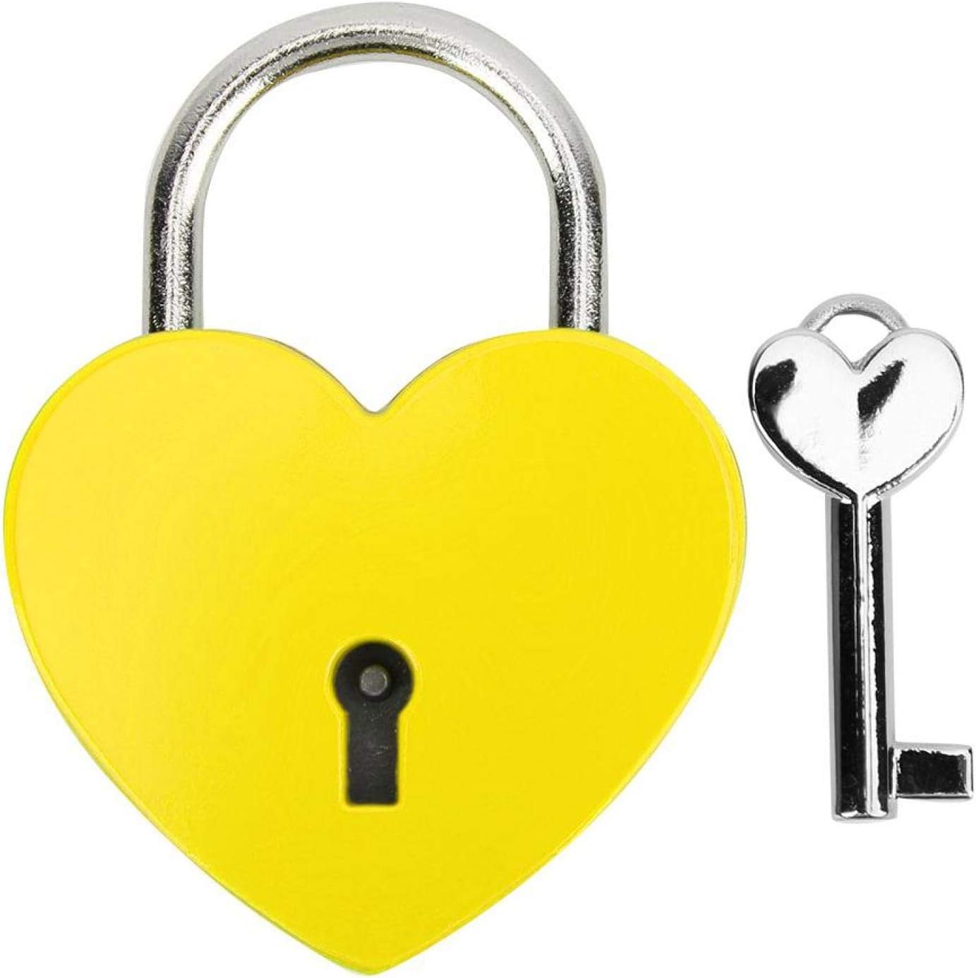 Heart Shaped Lock, Easy To Carry, Decorative Metal Padlock For Luggage ...