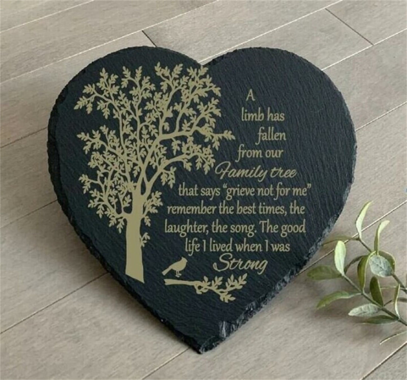 Heart Shaped Memorial Stone, 4" Mini Sympathy Gifts for Loss of Loved ...
