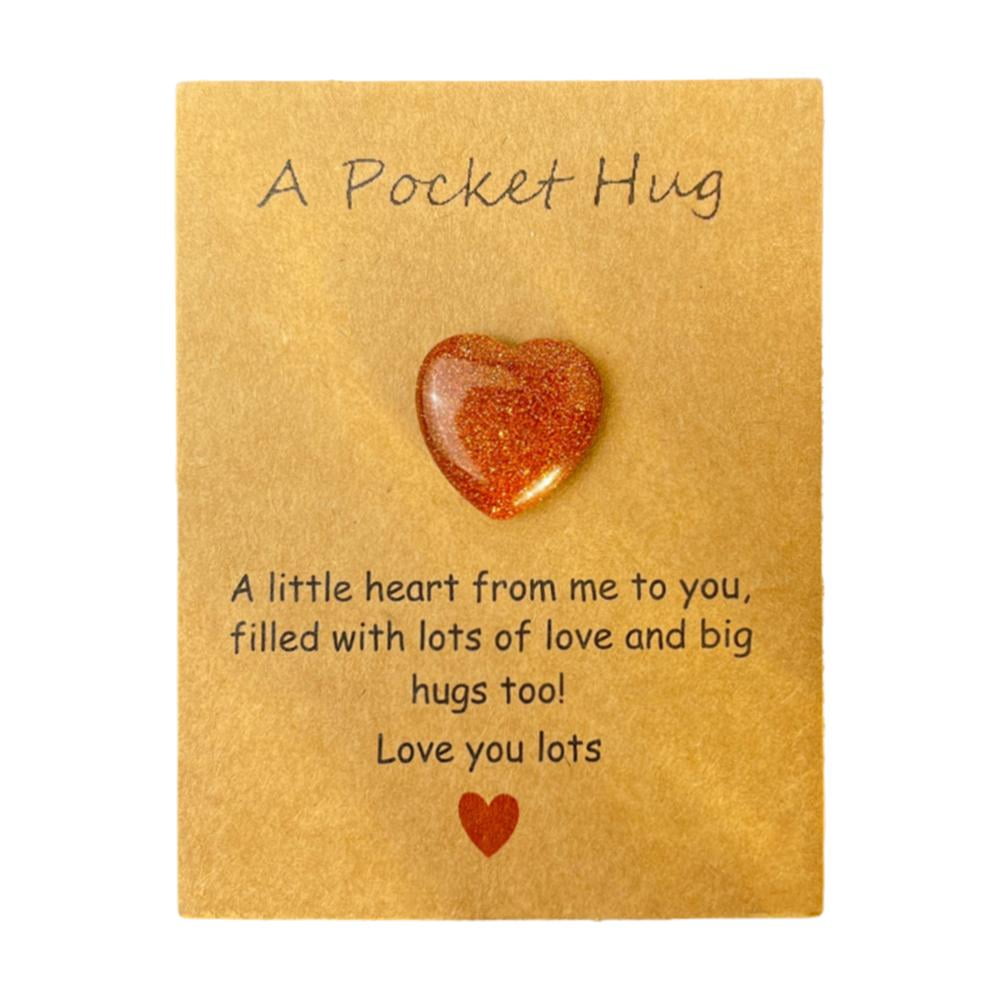 Heart-Shaped Natural Stone Hug Cards - Perfect for Celebrations and ...