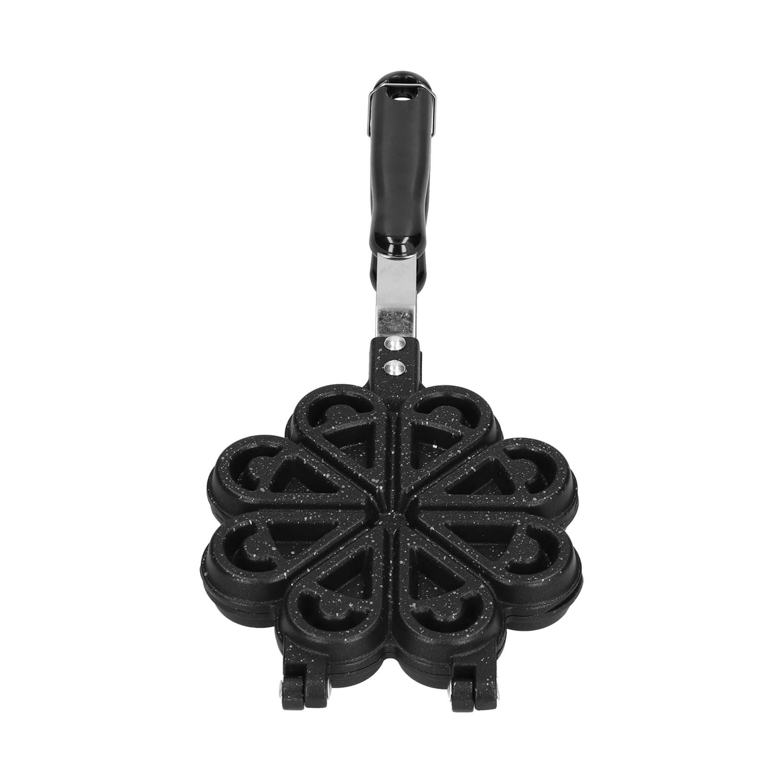 Heart-Shaped Non-Stick Waffle Maker Pan with Dual Stainless Steel ...