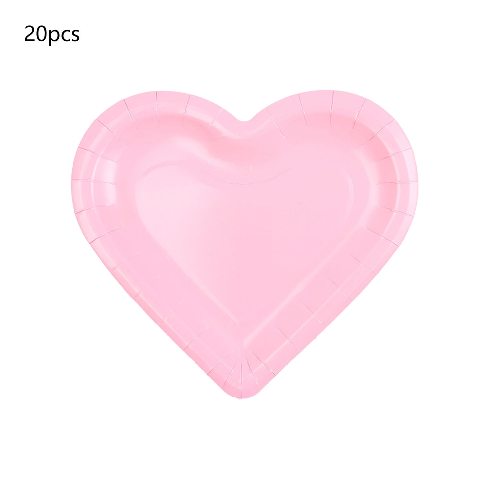 Heart Shaped Paper Plates Are Suitable for Valentines Day Decorations ...