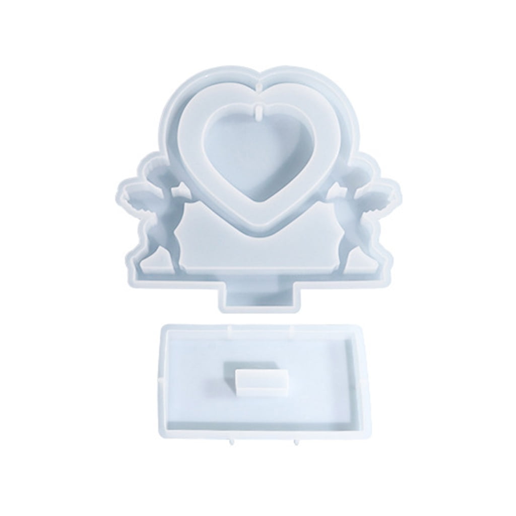 Craft Beautiful Heart Shaped Frames Resin Mold Photo Picture Frame ...